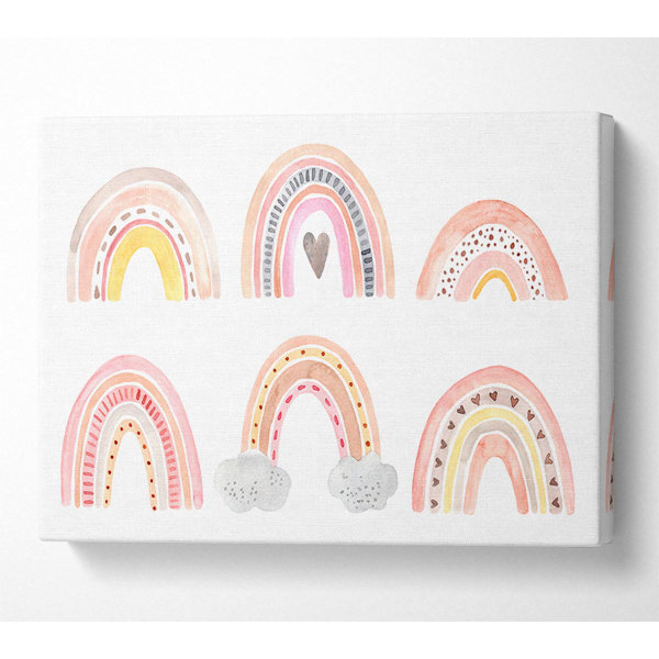 Isabelle & Max Contemporary Rainbows - Wrapped Canvas Painting | Wayfair.co.uk